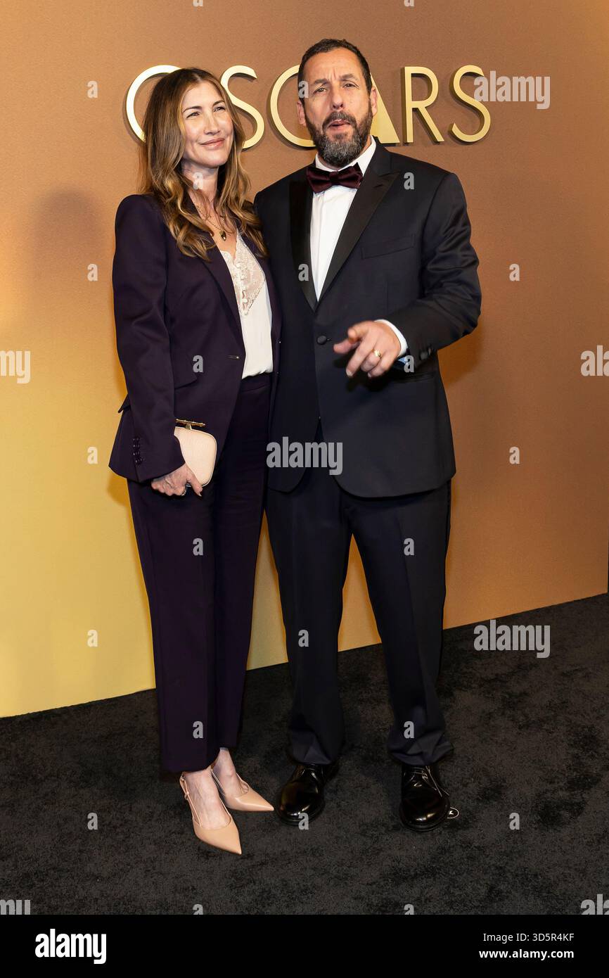 Jackie Sandler and Adam Sandler attend the arrivals of the 16th ...