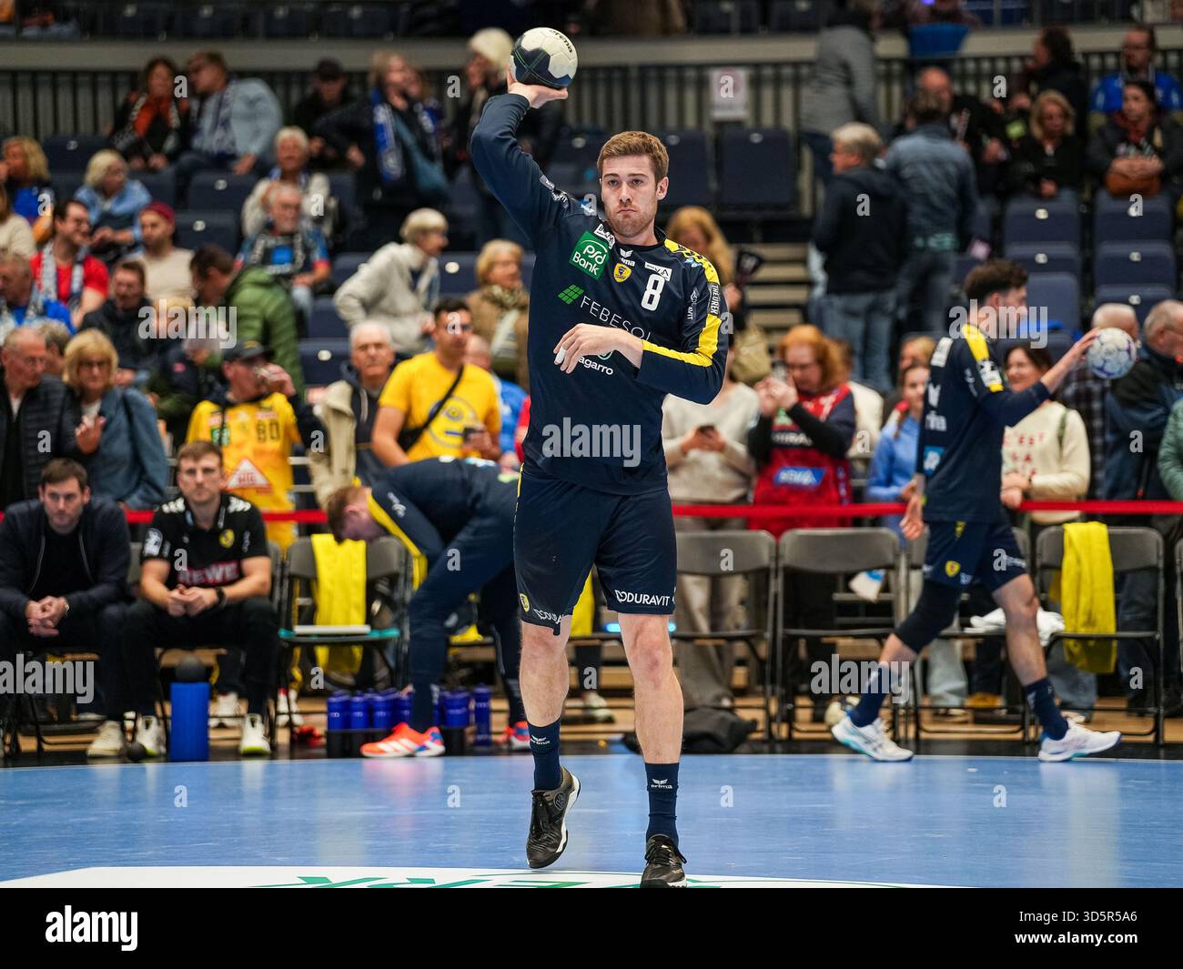 Tim Nothdurft (Rhein-Neckar Loewen, 08) during the warm-up Bergischer ...