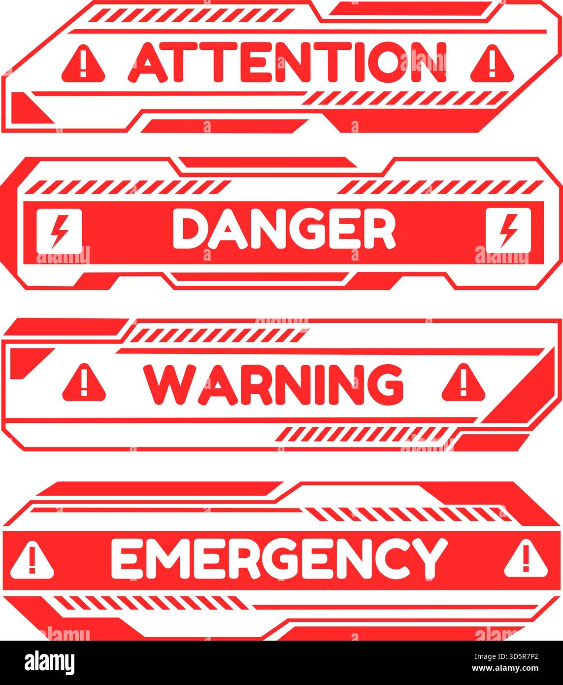 Digital hud elements technology Cut Out Stock Images & Pictures - Alamy