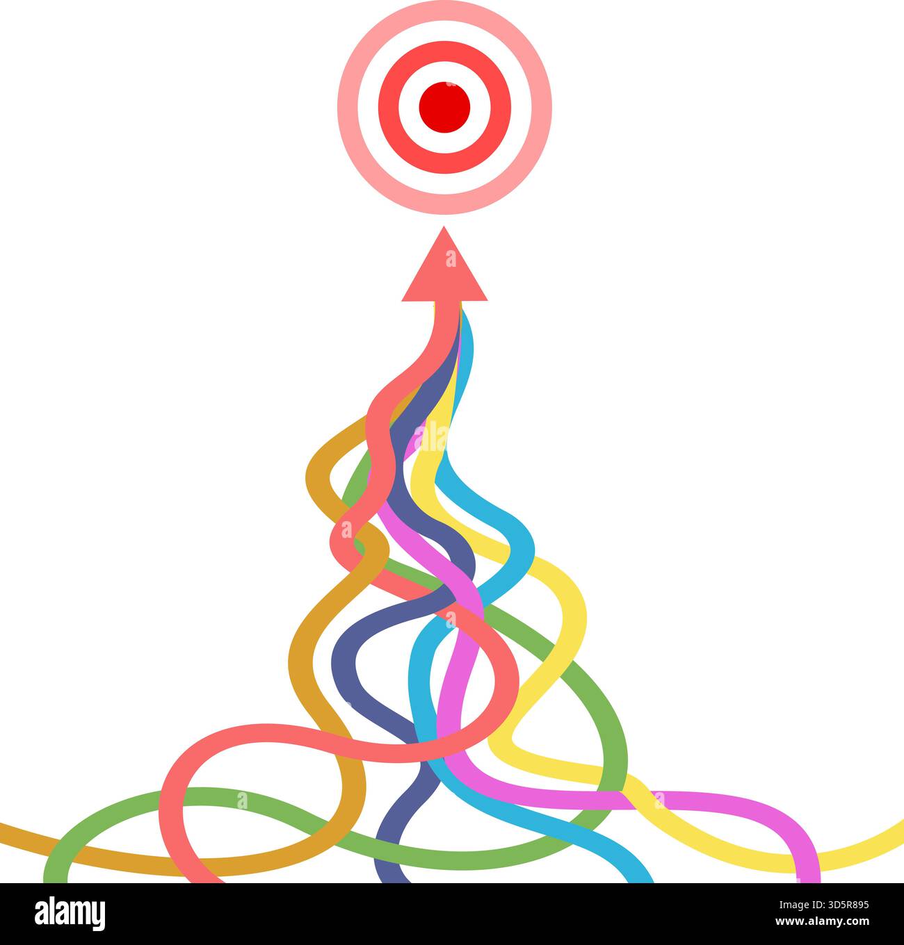 Abstract target colors concept Stock Vector Images - Alamy