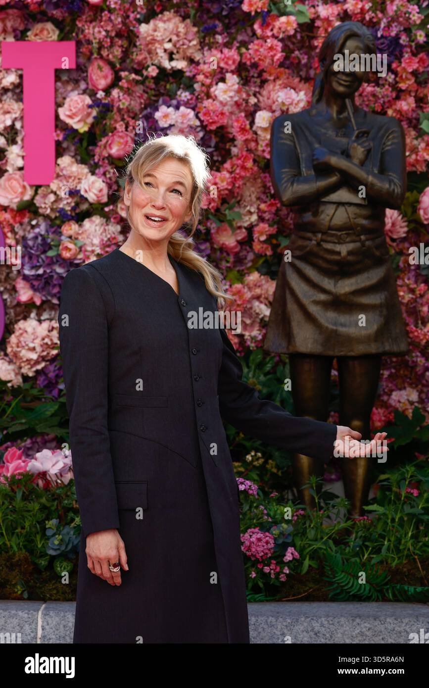 Renee Zellweger poses for photographers during the unveiling of the ...