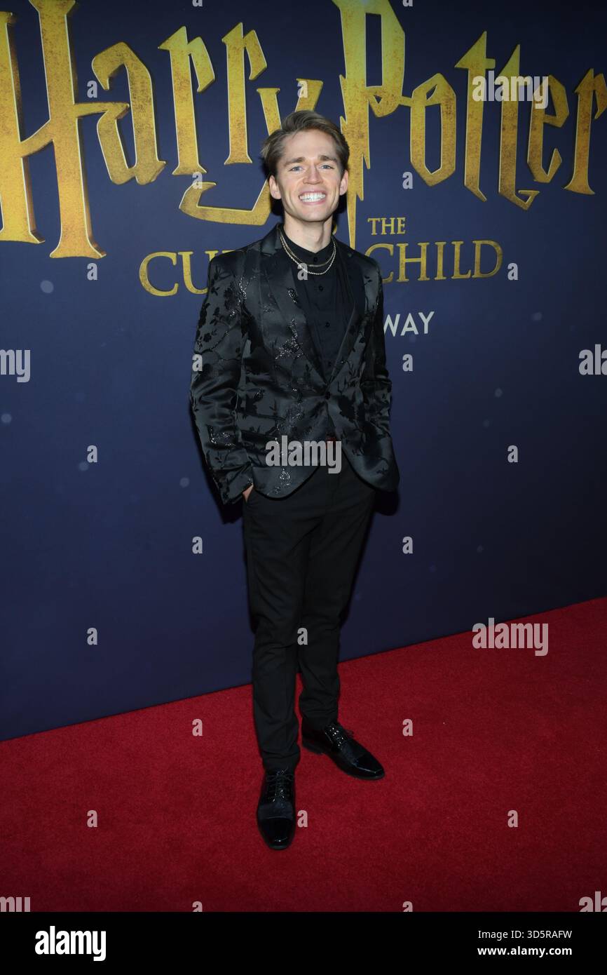 Caleb Hafen attends the Harry Potter and the Cursed Child Gala ...