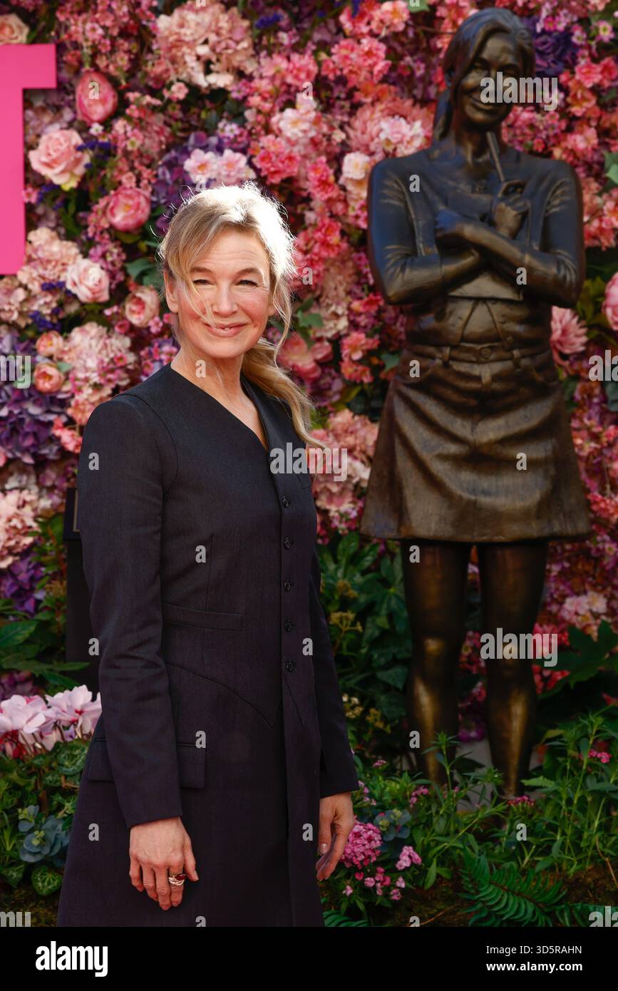 Renee Zellweger poses for photographers during the unveiling of the ...