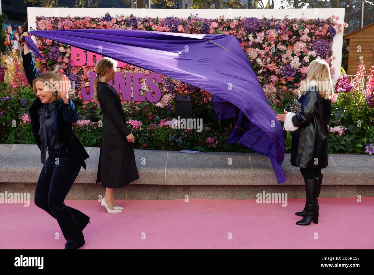 Sally Phillips, left, Renee Zellweger and writer Helen Fielding pose ...