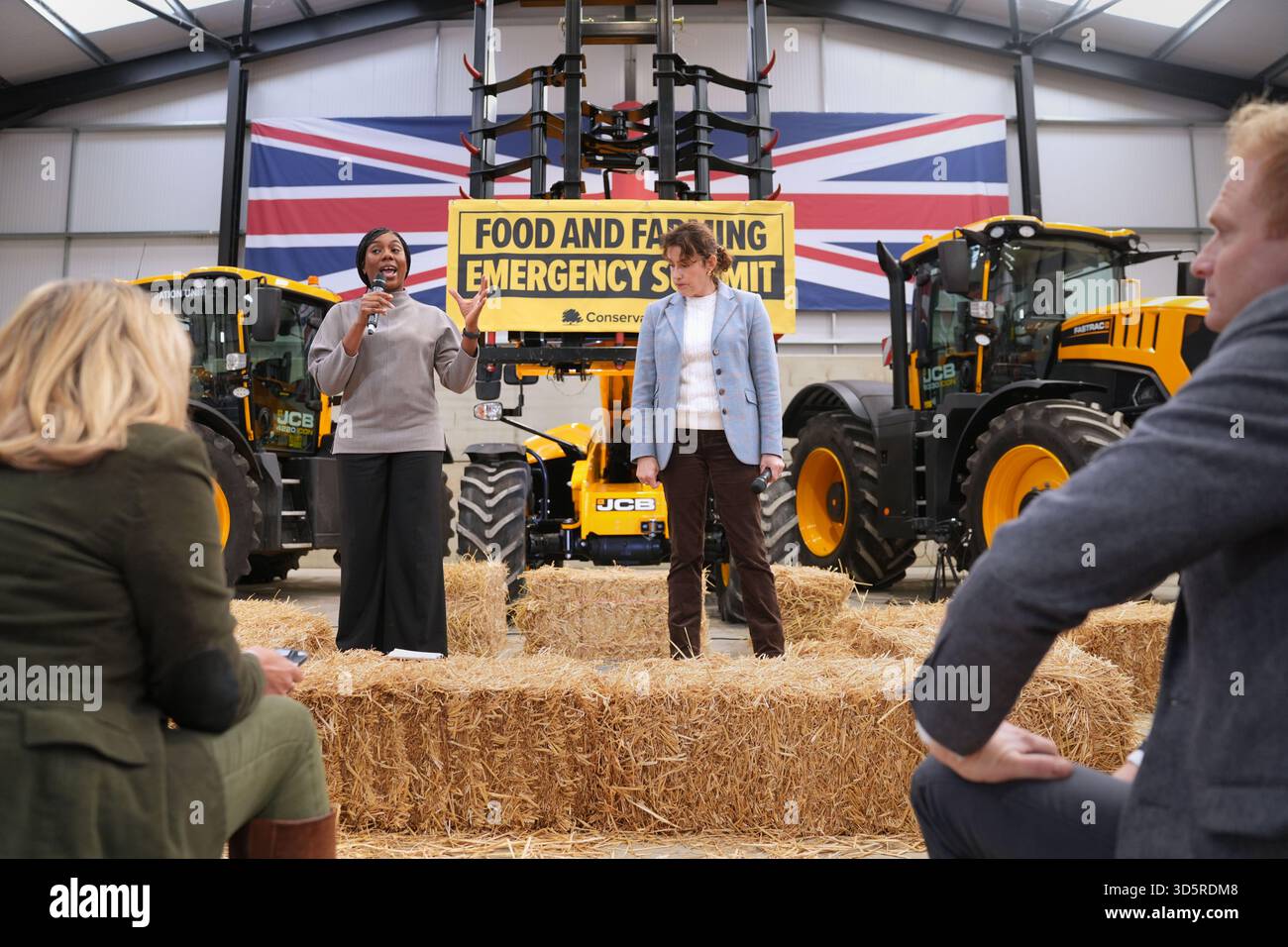 Conservative Party leader Kemi Badenoch (left) and shadow secretary of ...