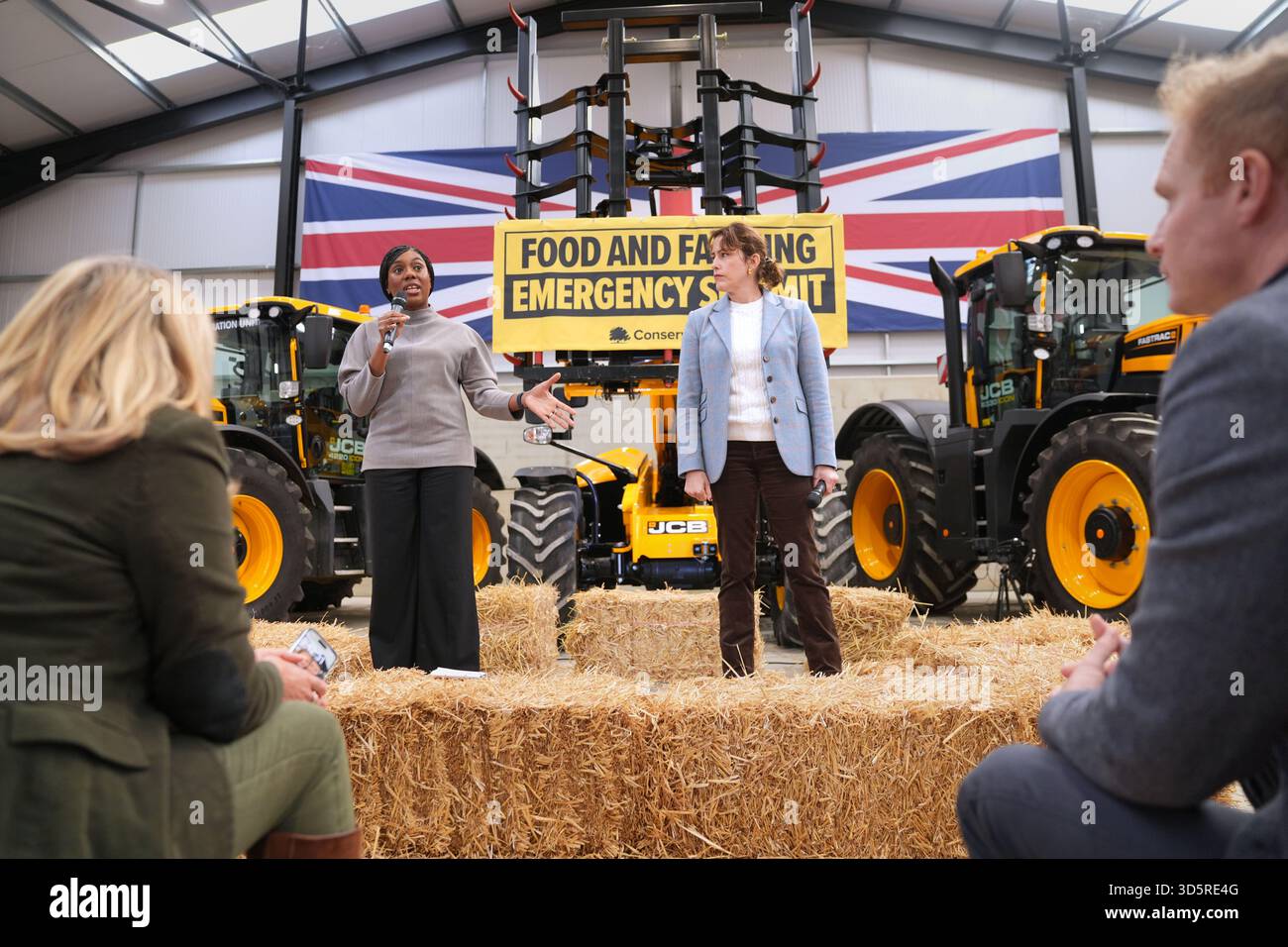 Conservative Party leader Kemi Badenoch (left) and shadow secretary of ...