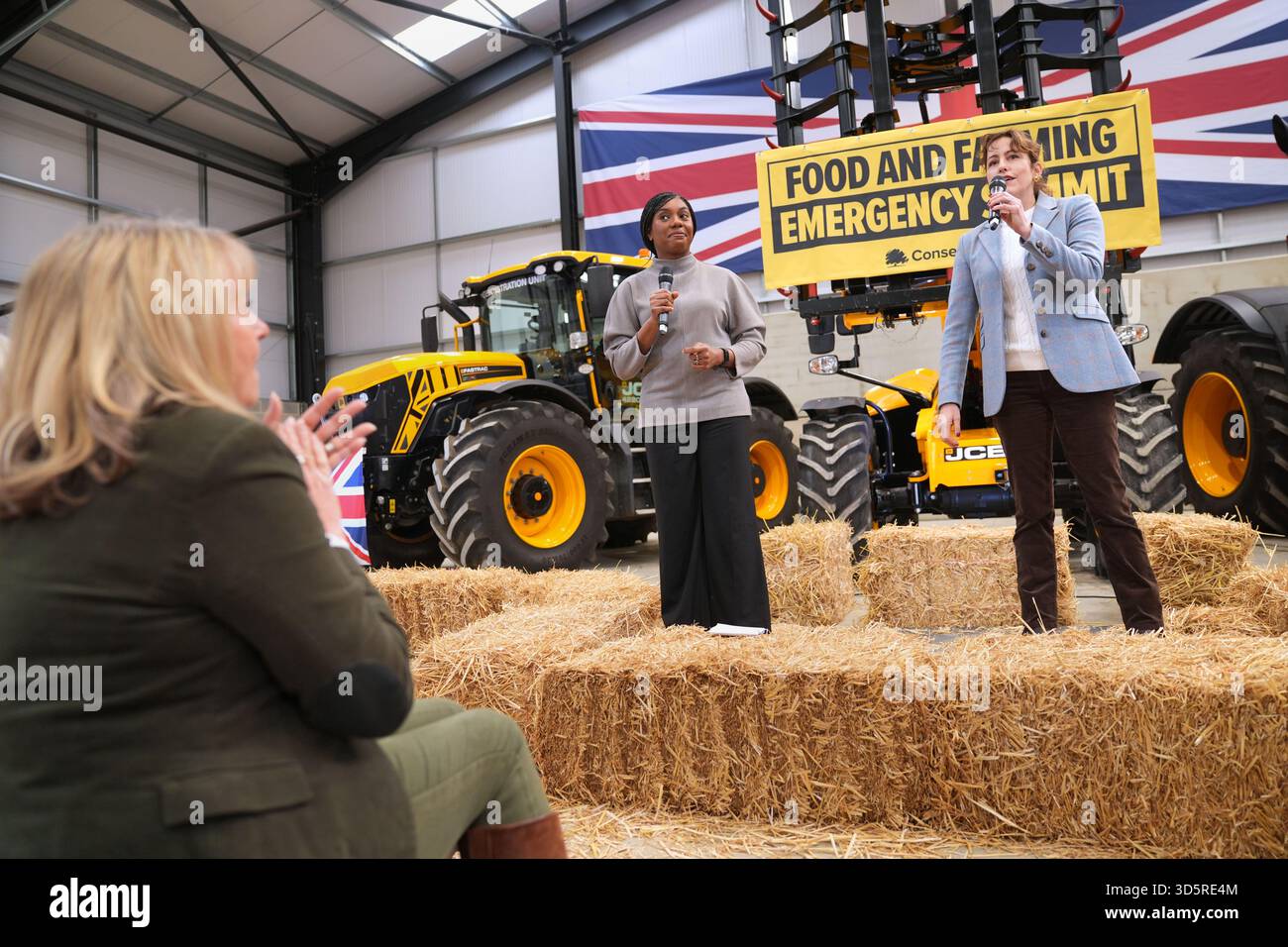 Conservative Party leader Kemi Badenoch (left) and shadow secretary of ...