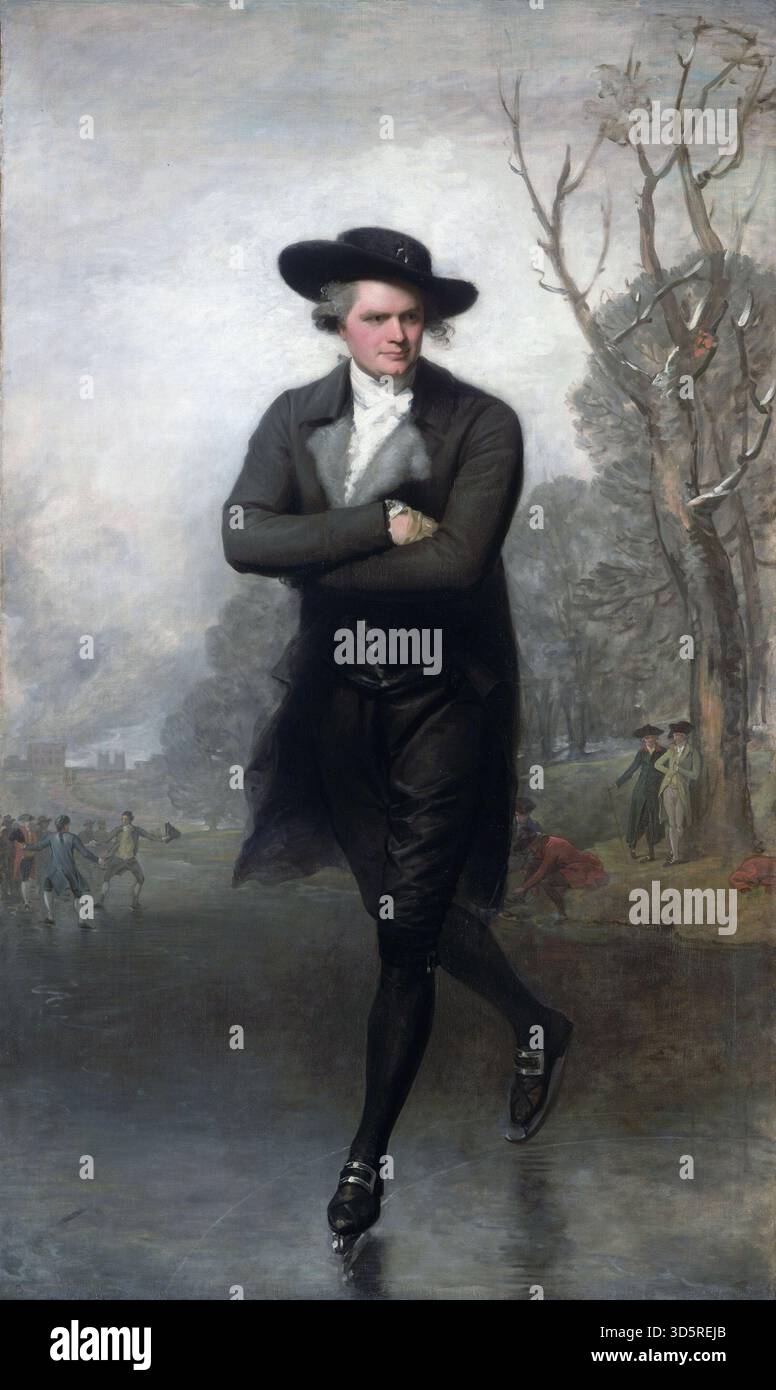 The Skater (Portrait of William Grant) by Gilbert Stuart, depicts ...