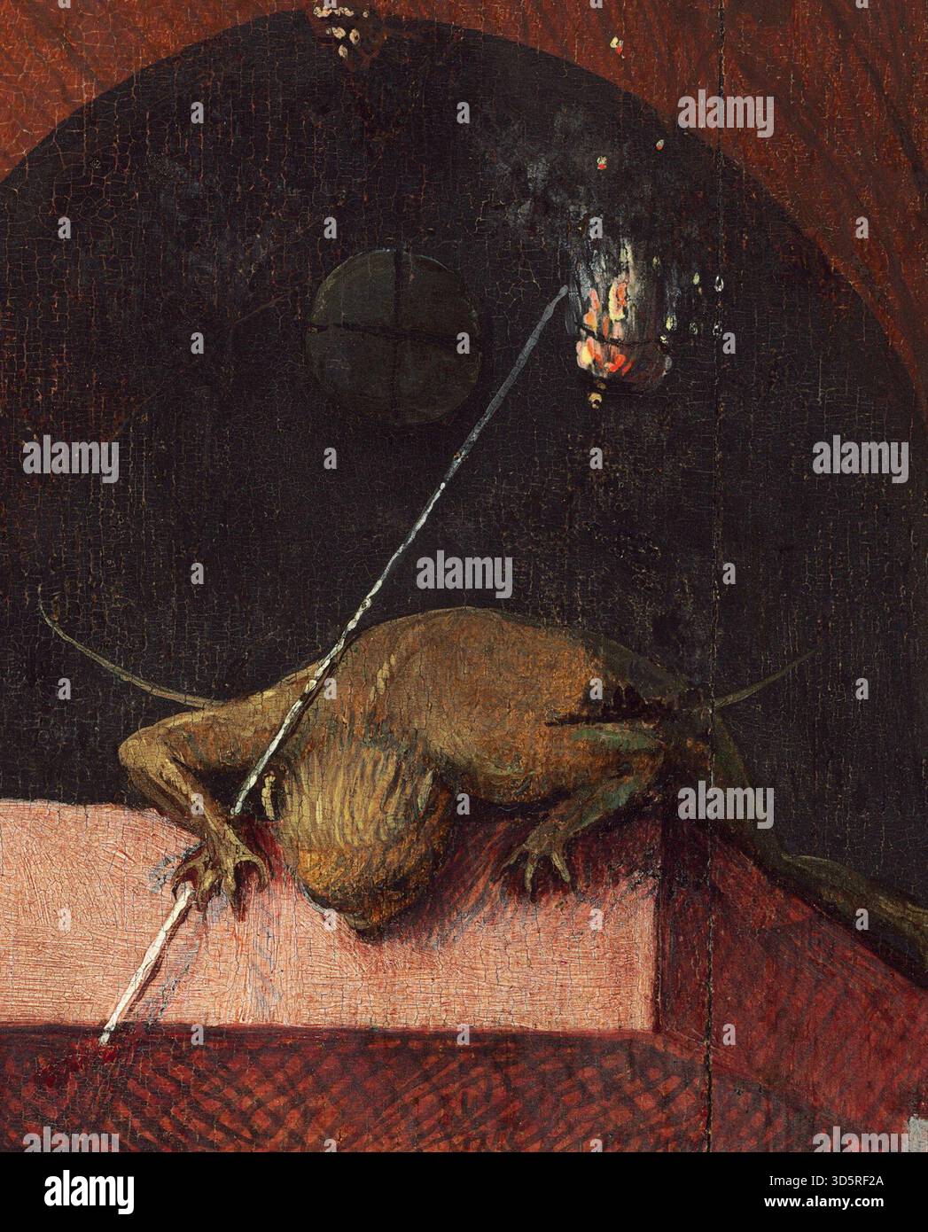 Detail 01 from Jheronimus Bosch’s painting on oil panel shows intricate ...