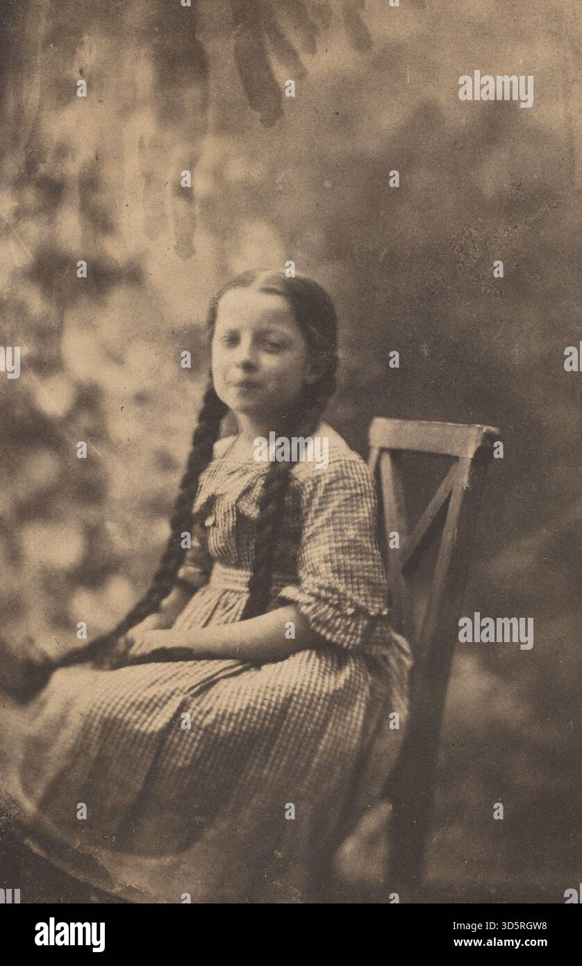 A photographic portrait by Charles Ozanam from the mid-1850s depicting ...