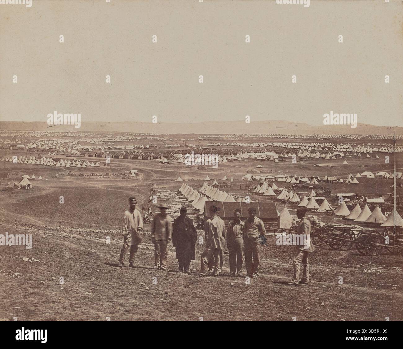 Robertson’s 1855–1856 photograph shows a general view of a military ...