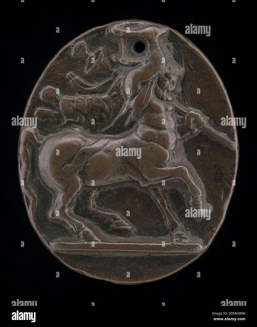 Depicts a centaur, 15th century, showing human and equine anatomy ...