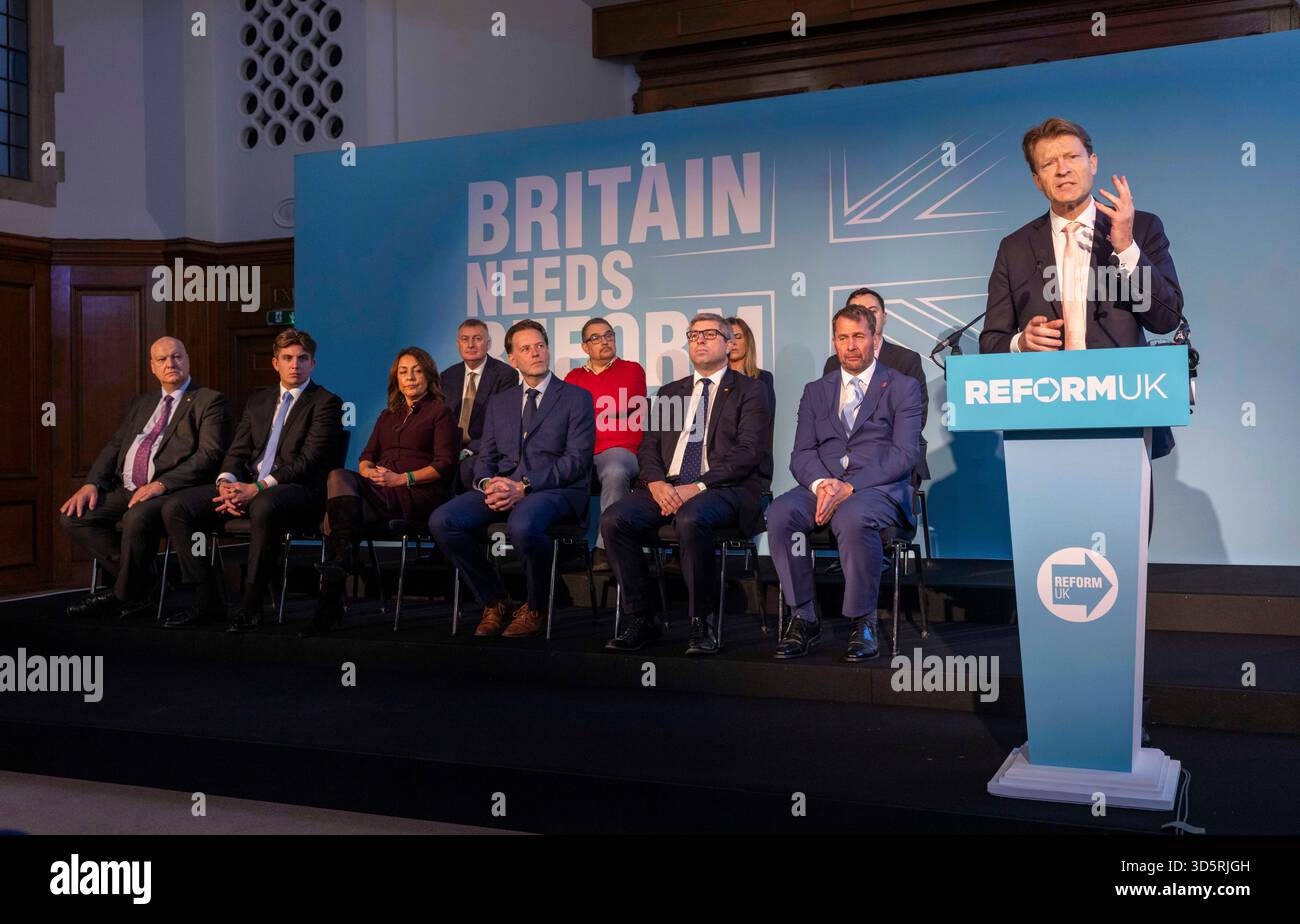London, UK. 17 Nov 2025 Richard Tice, Member of Parliament for Boston ...