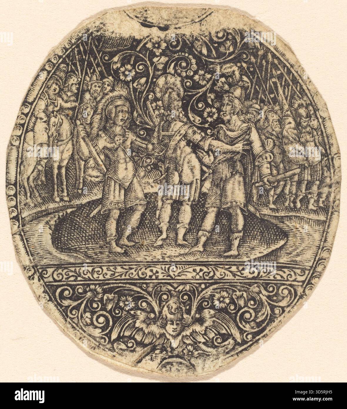 The Three Horatii by Antoine Jacquard illustrates the Roman legend of ...