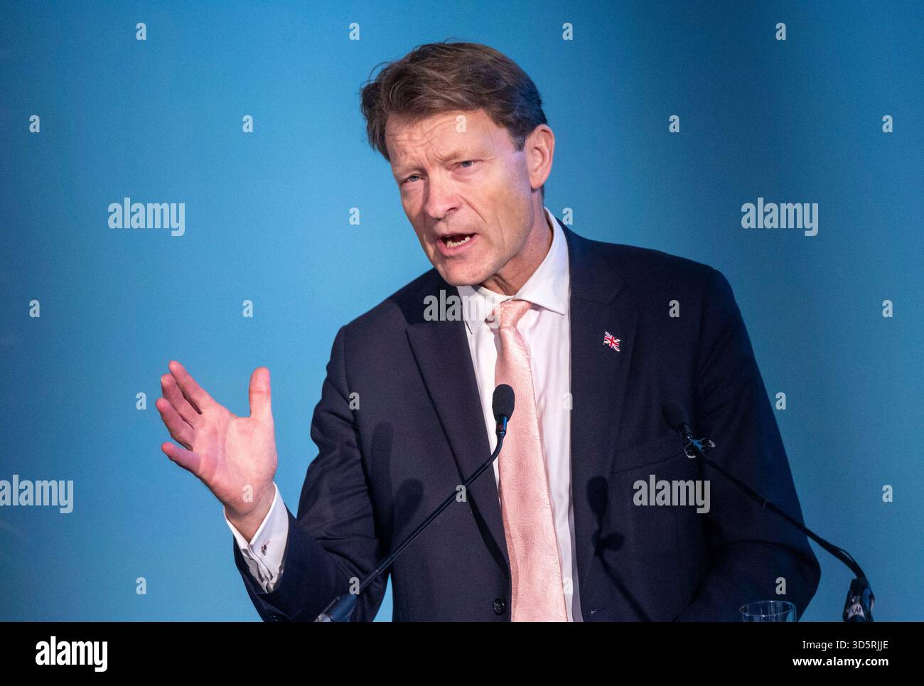 London, UK. 17 Nov 2025 Richard Tice, Member of Parliament for Boston ...