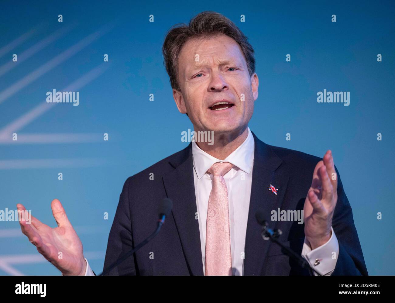 London, UK. 17 Nov 2025 Richard Tice, Member of Parliament for Boston ...