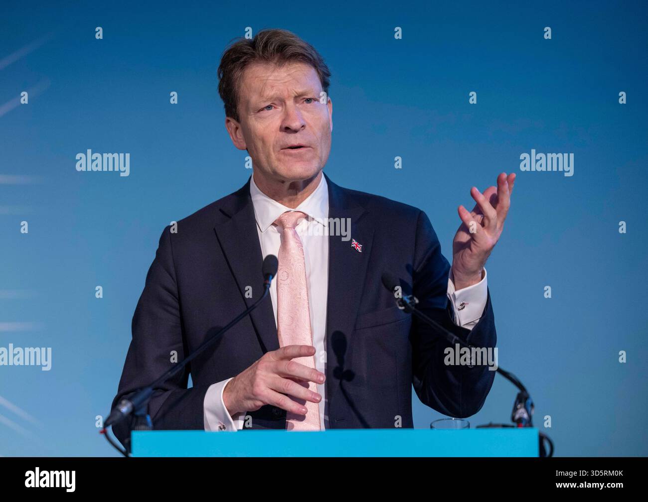 London, UK. 17 Nov 2025 Richard Tice, Member of Parliament for Boston ...