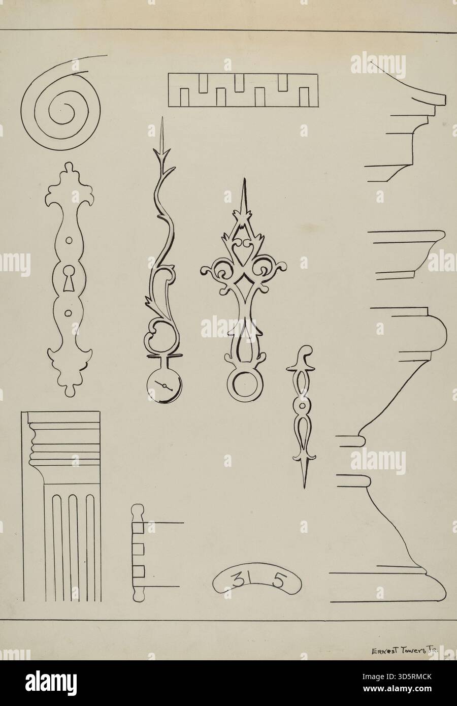 Ernest A. Towers, Jr.'s grandfather’s clock from circa 1936 has a tall ...