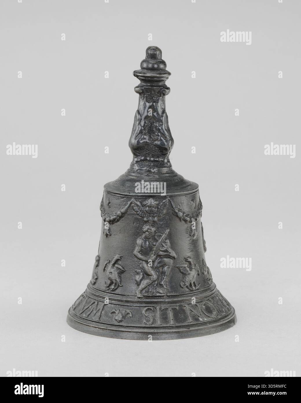 A North Italian early 16th-century table bell depicts Orpheus, showing ...