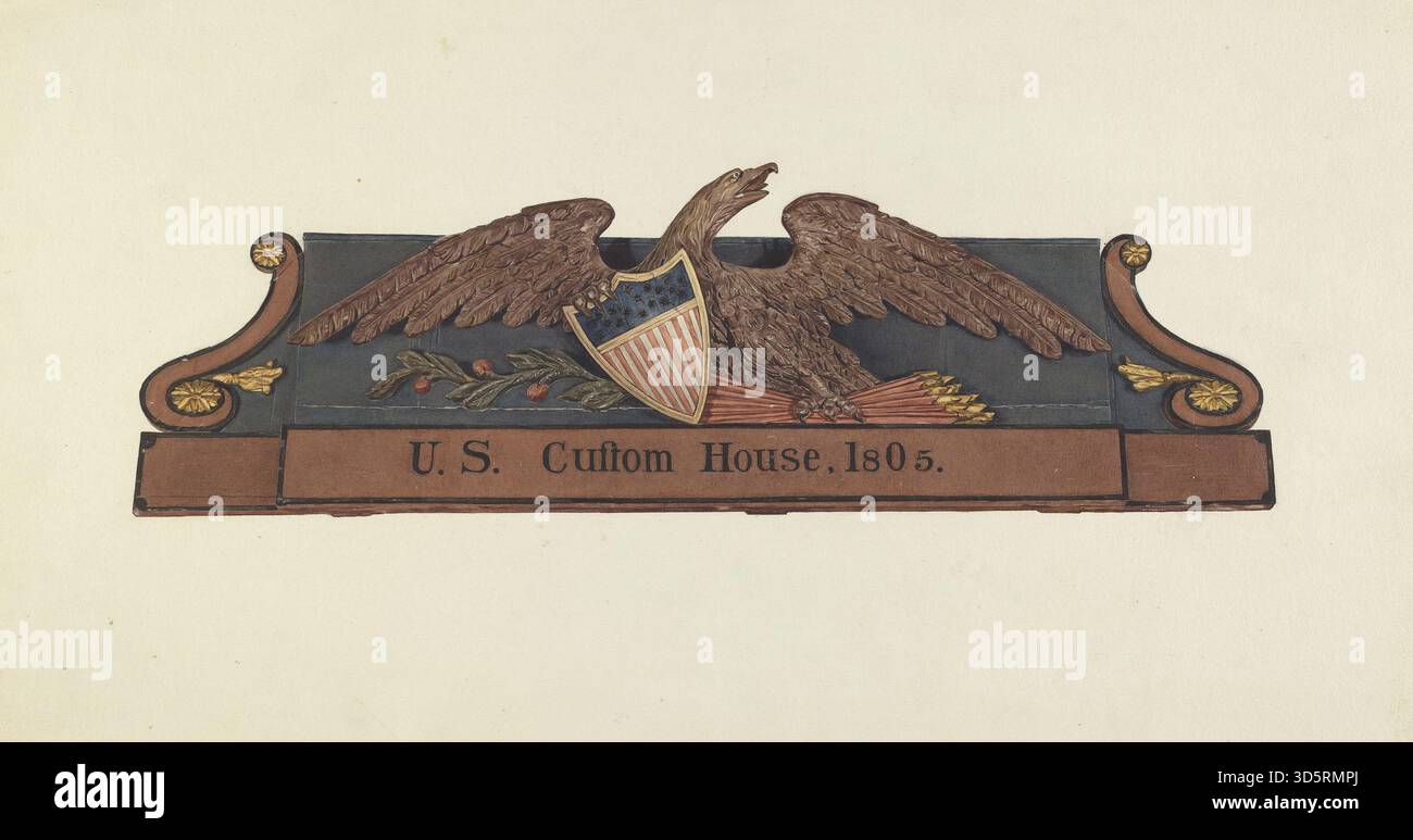 Eagle by Jane Iverson, c.1938, is a handcrafted sculpture representing ...