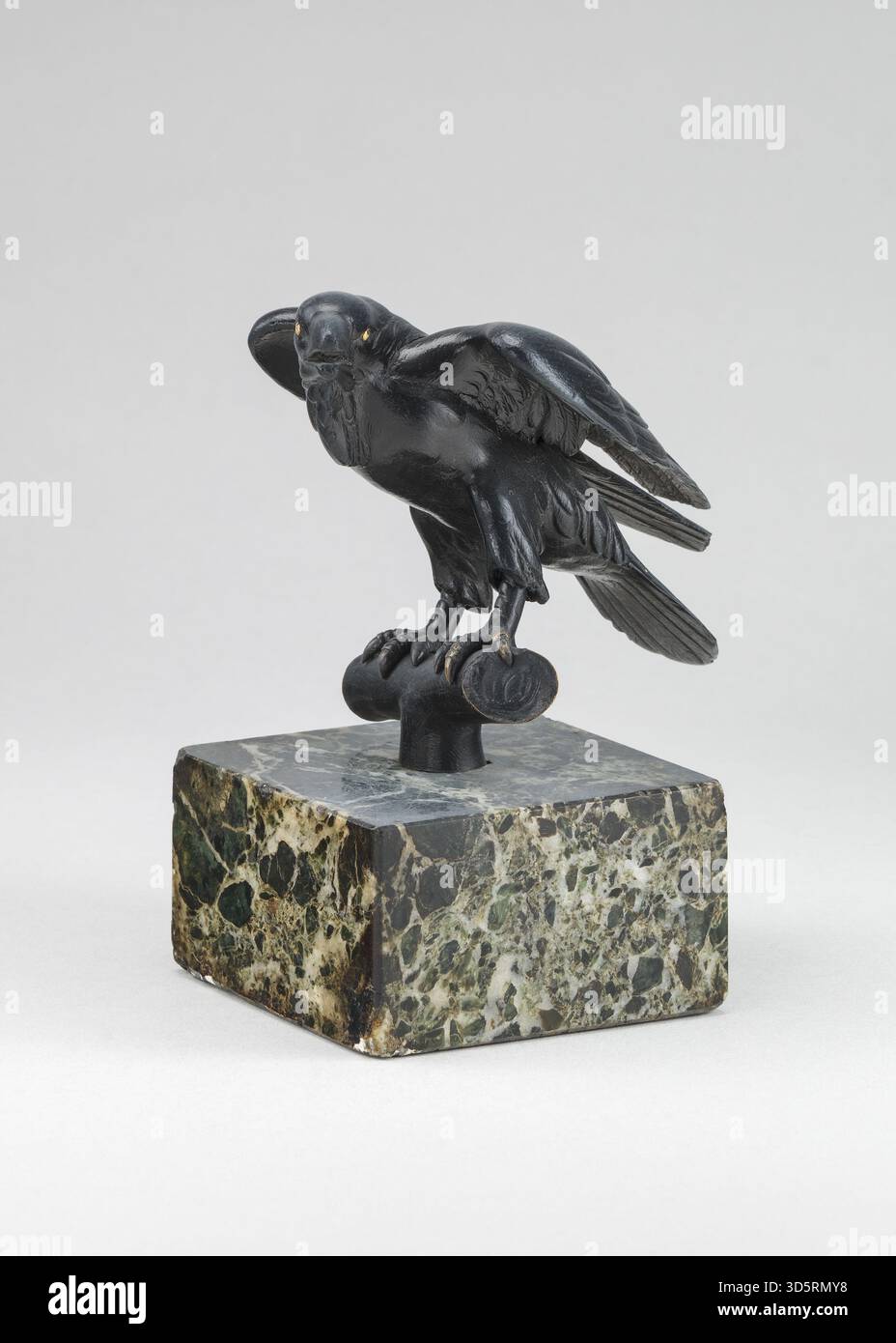 This is a depiction of a crow from 16th-century Italy. The artwork ...