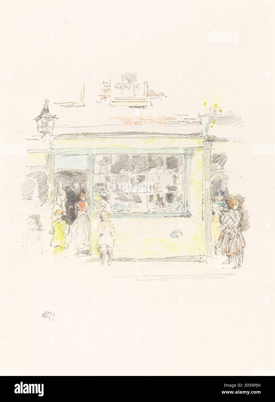 This 1888 depiction by James McNeill Whistler of Drury Lane shows ...
