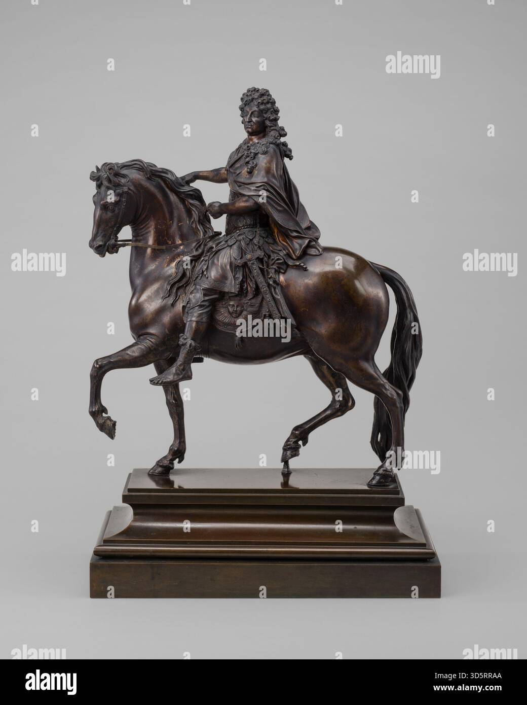 This sculpture, after Martin Desjardins, represents Louis XIV, modeled ...