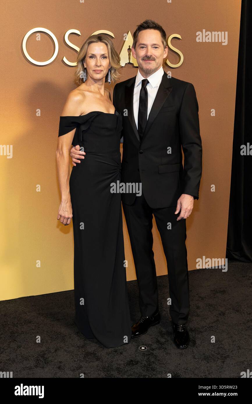 Jocelyne Cooper and Scott Cooper attend the arrivals of the 16th ...