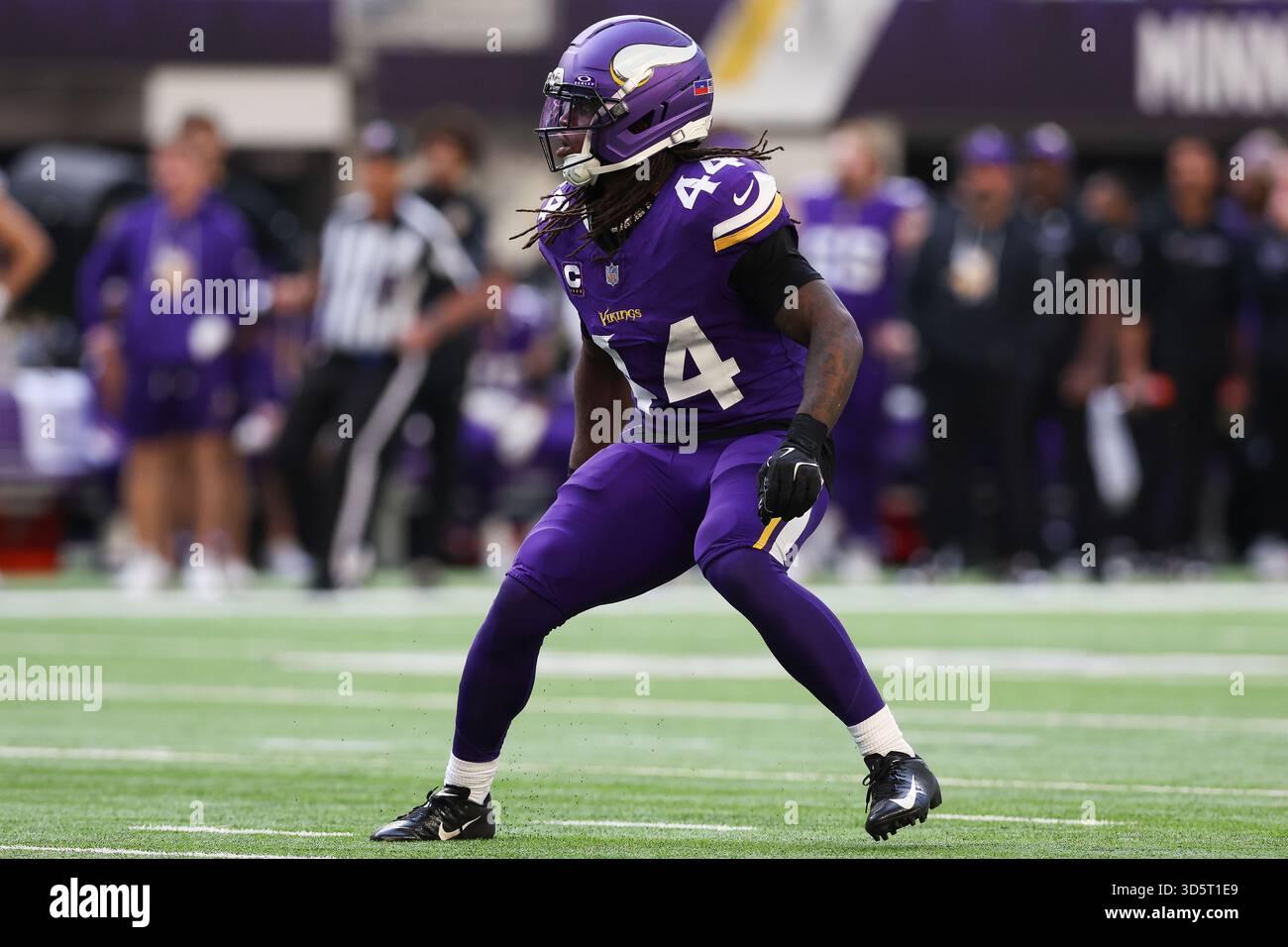 Minnesota Vikings safety Josh Metellus moves across the field during ...