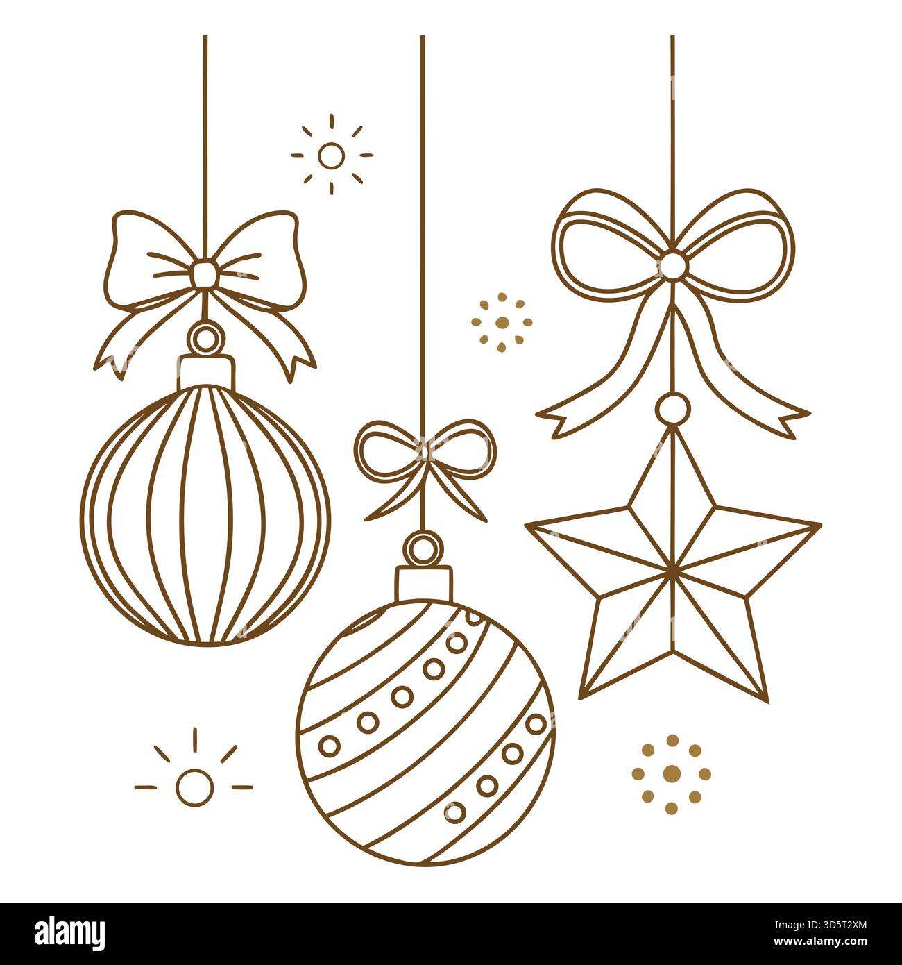 Luxury christmas icons Cut Out Stock Images & Pictures - Alamy