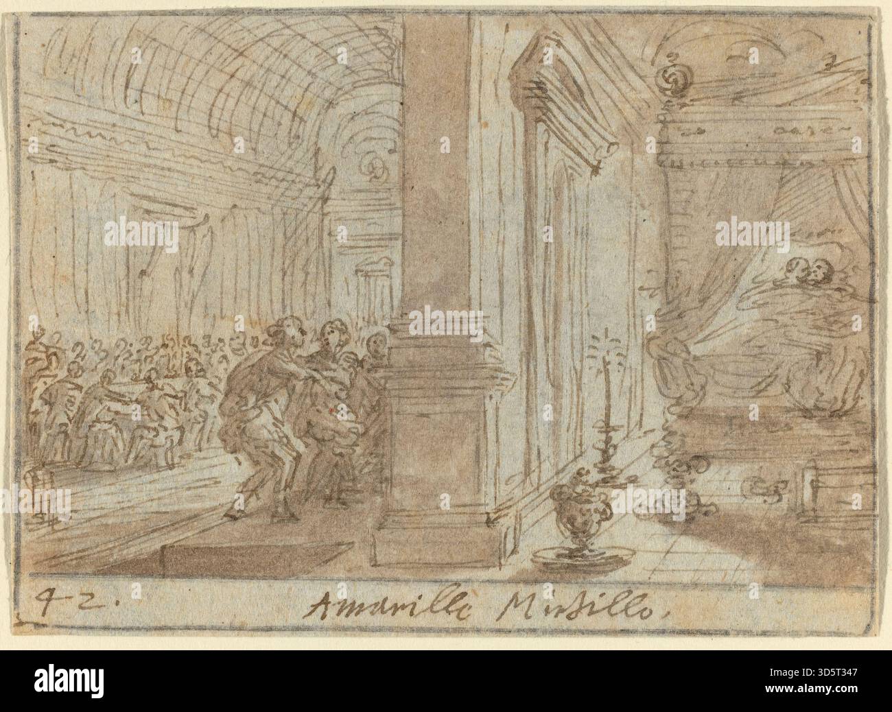 Engraving by Johann Wilhelm Baur, 1640, depicting the mythological ...