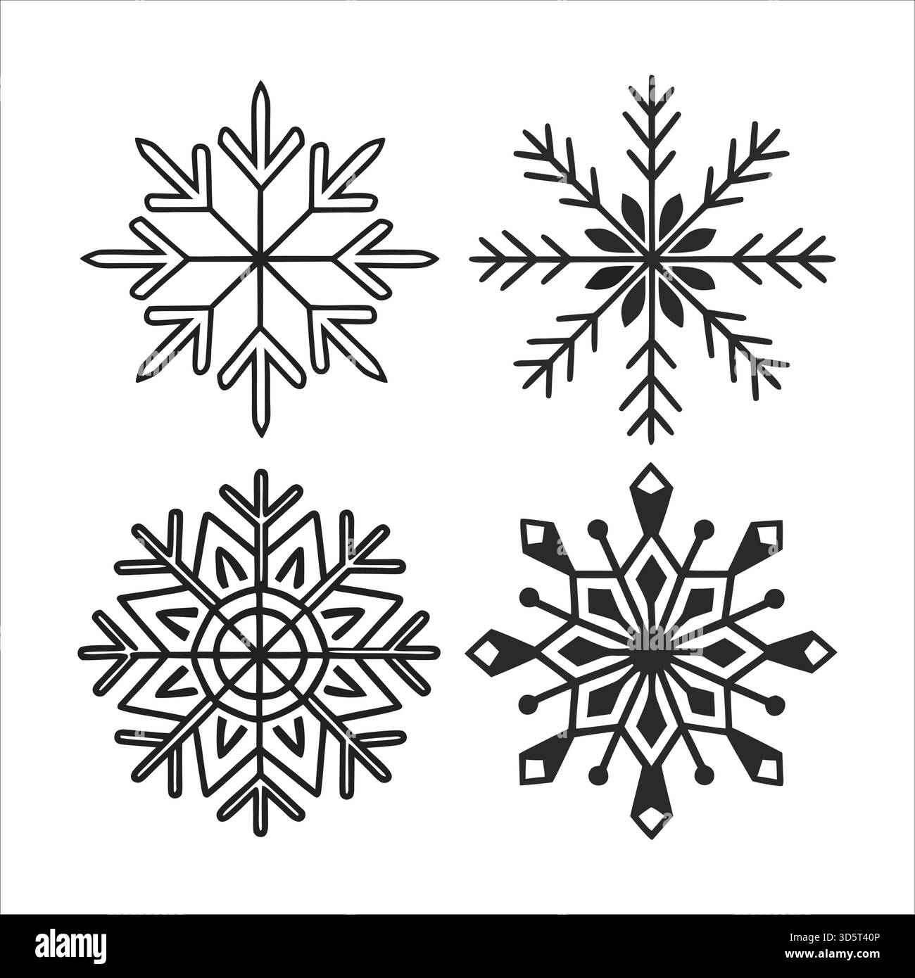 Golden luxury snowflake vector Stock Vector Images - Alamy