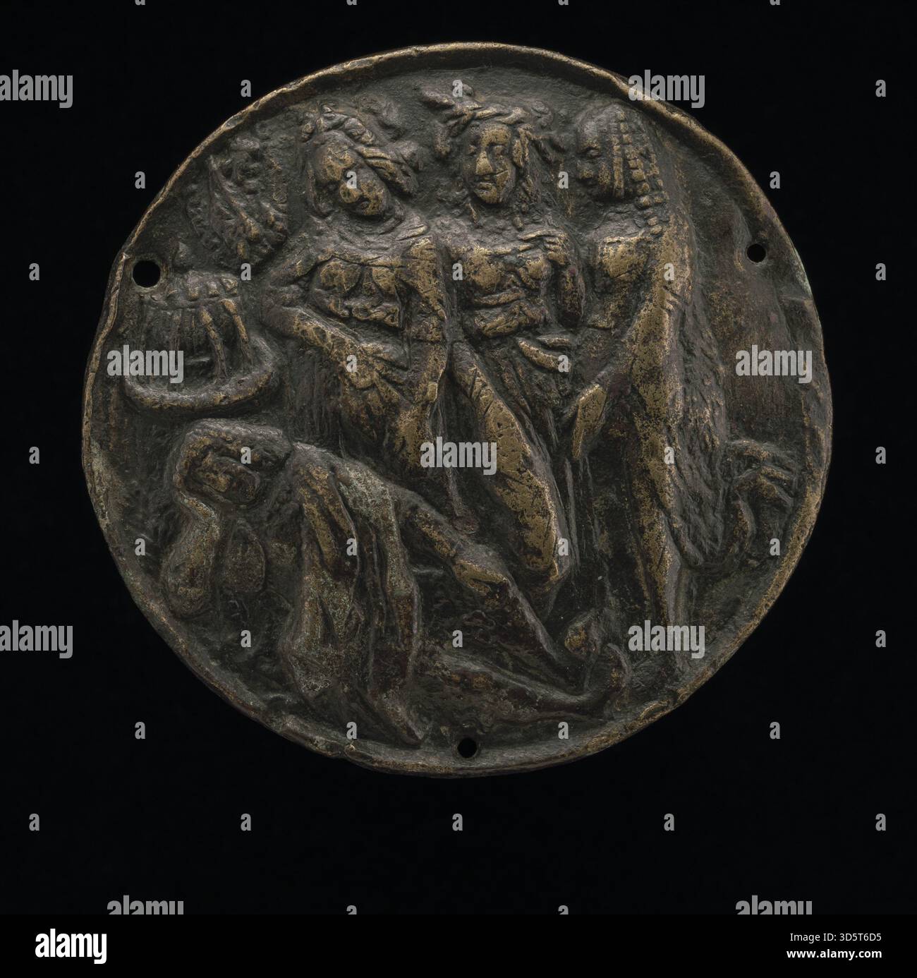 This 15th-century Flemish painting depicts the mythological scene of ...