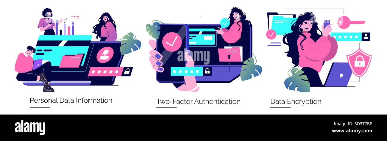 Cybersecurity digital authentication concepts Stock Vector Images - Alamy