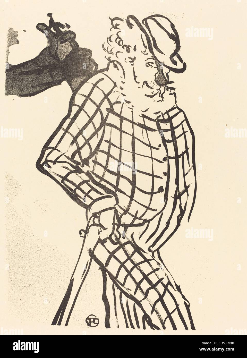 This 1893 poster by Henri de Toulouse-Lautrec depicts an American ...