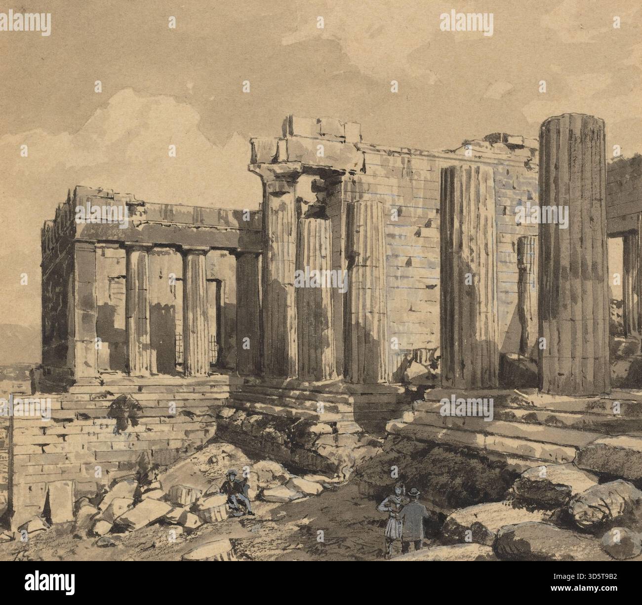 A painting by Themistocles von Eckenbrecher from 1890 depicting the ...