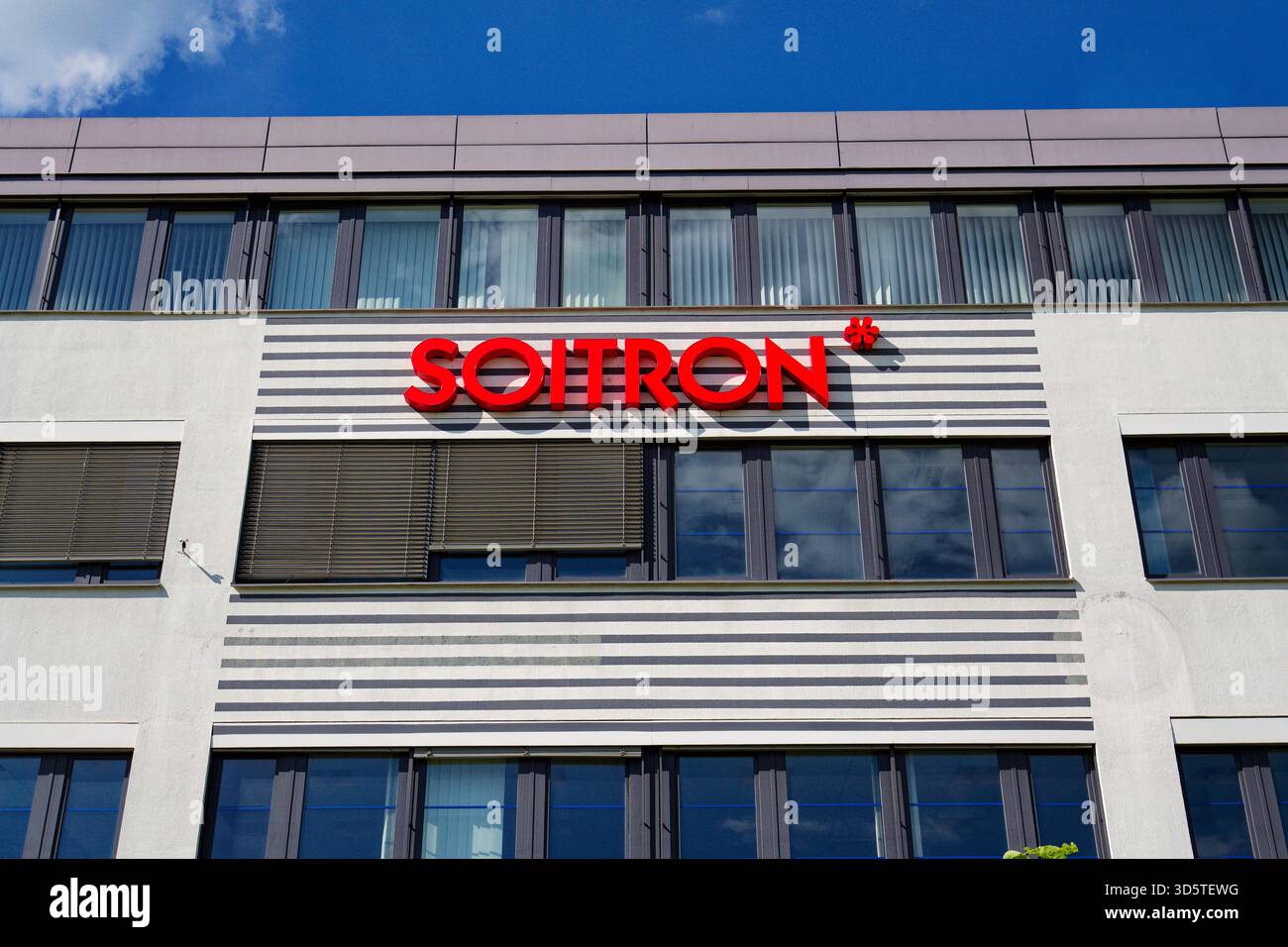 Soitron IT company logo on headquarters building on May 29, 2025 in ...