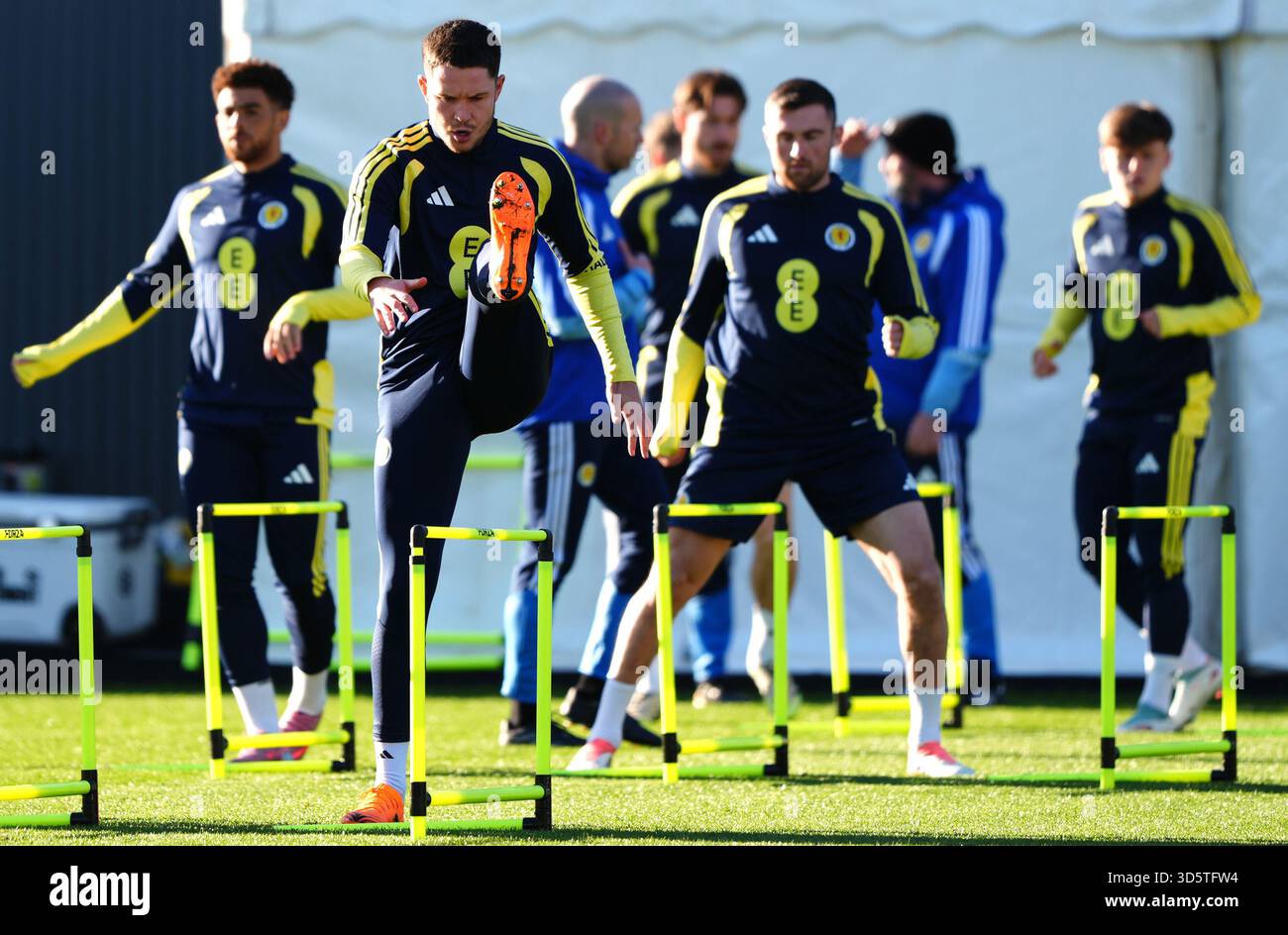 Scotland's George Hirst during a training session at Lesser Hampden ...