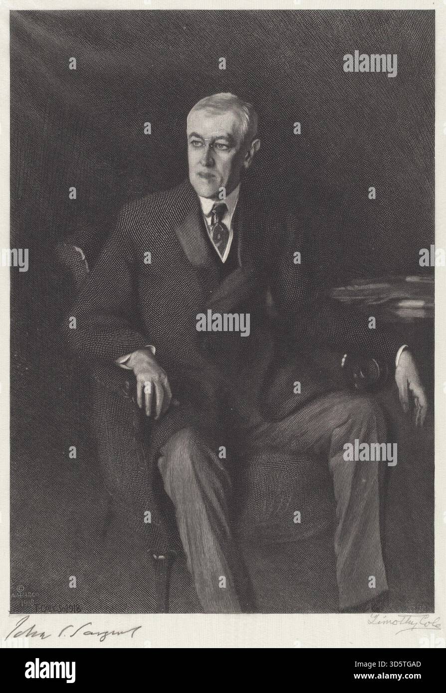 This 1918 print by Timothy Cole after John Singer Sargent depicts ...