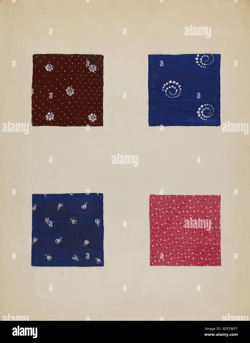 A collection of fabrics and textile elements assembled by Katherine ...