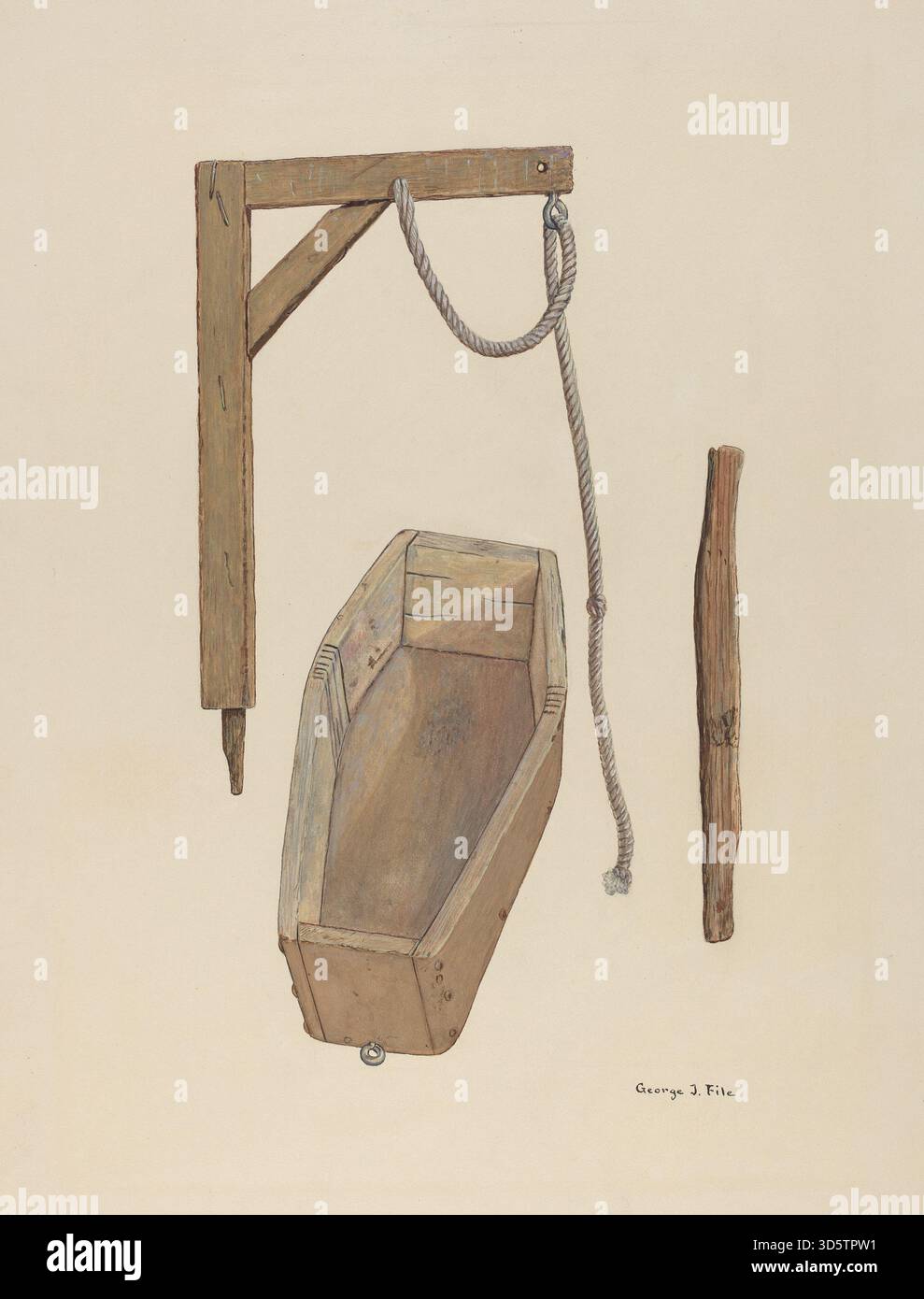 A circa 1937 collection of stage props created by George File for use ...