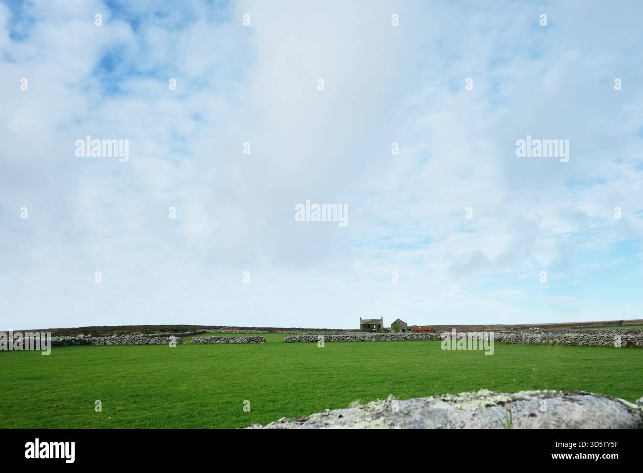 Remote abandoned farmhouse on the Penwith moors, Cornwall, UK - John ...