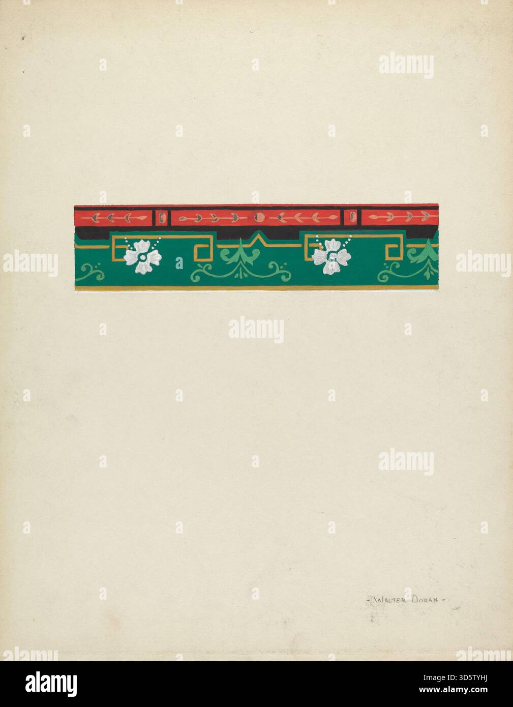 1940s wallpaper border