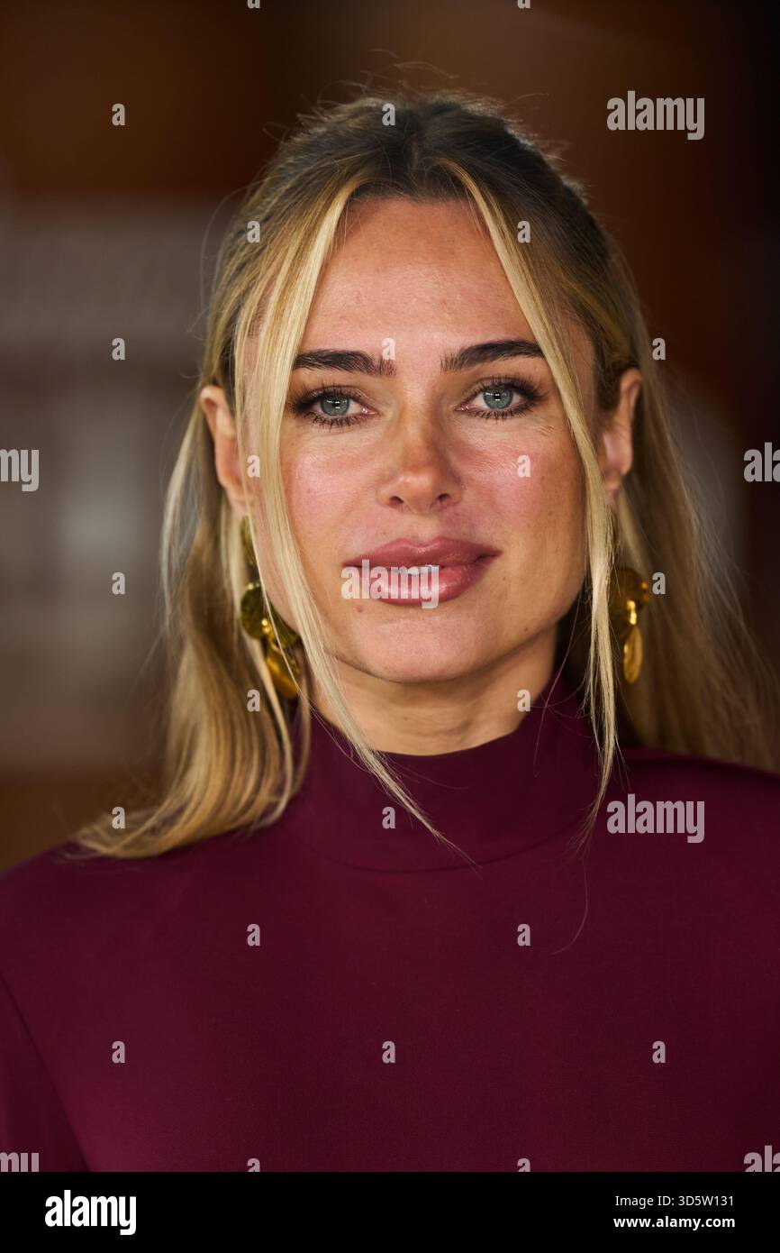 Kimberley Garner poses for photographers upon arrival at the UK ...