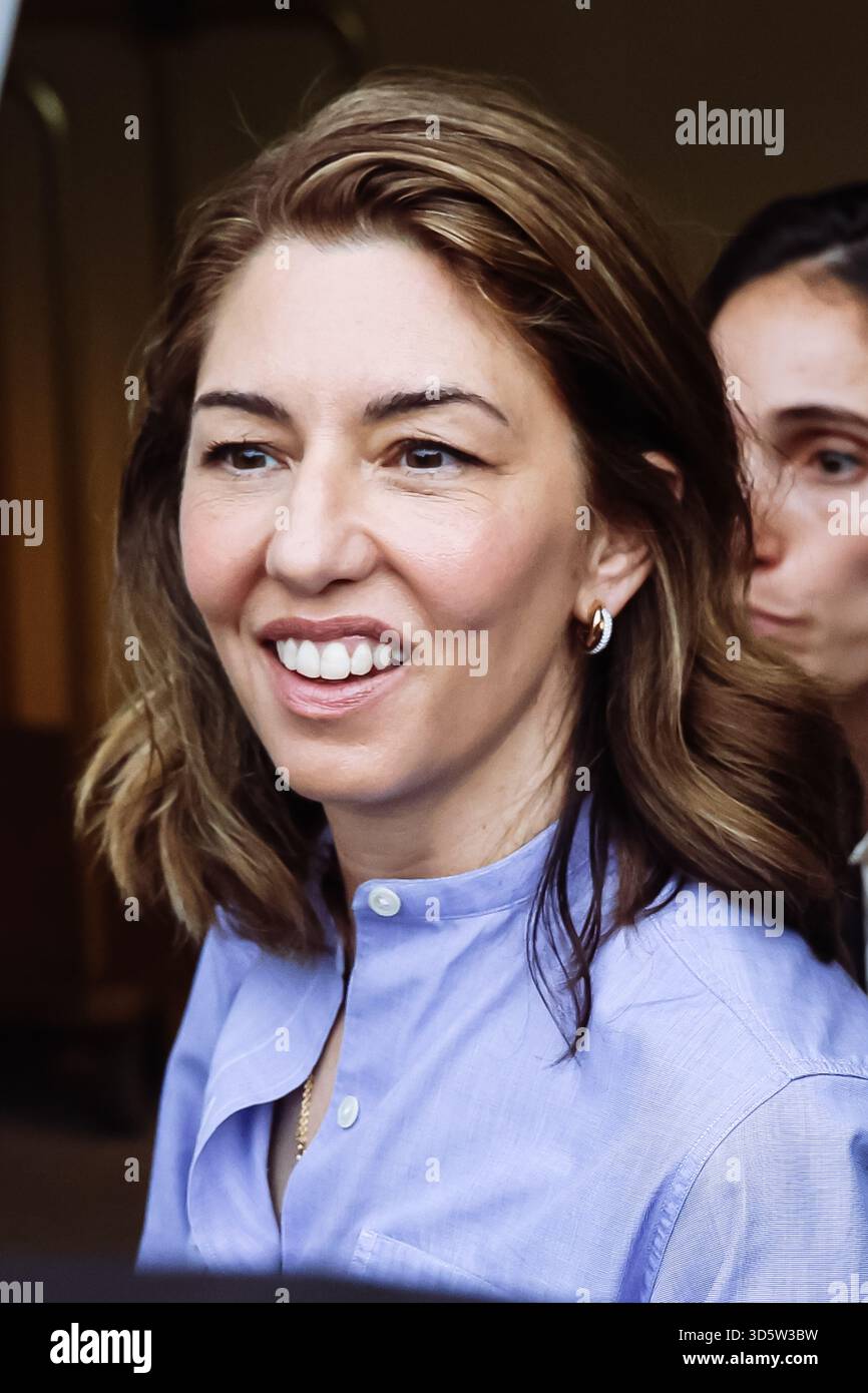 Sofia Coppola, director and screenwriter, arrives by boat at the Hotel Excelsior pier during the ...