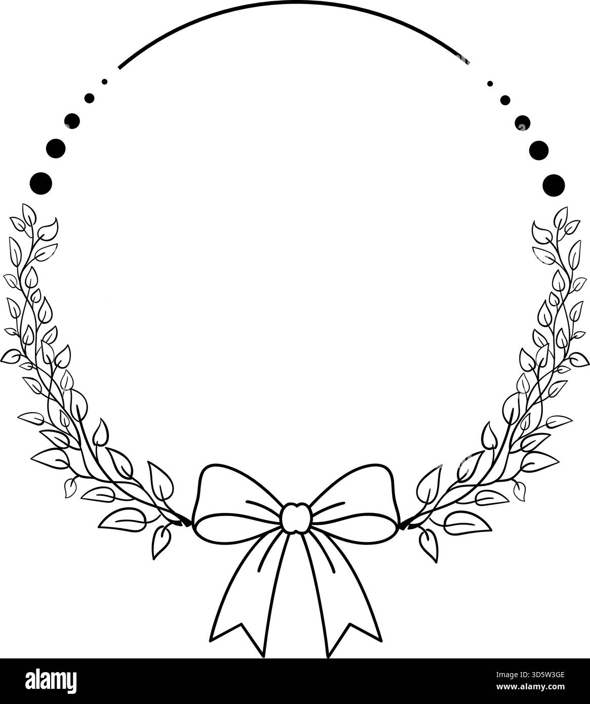 Watercolor merry christmas card Black and White Stock Photos & Images ...