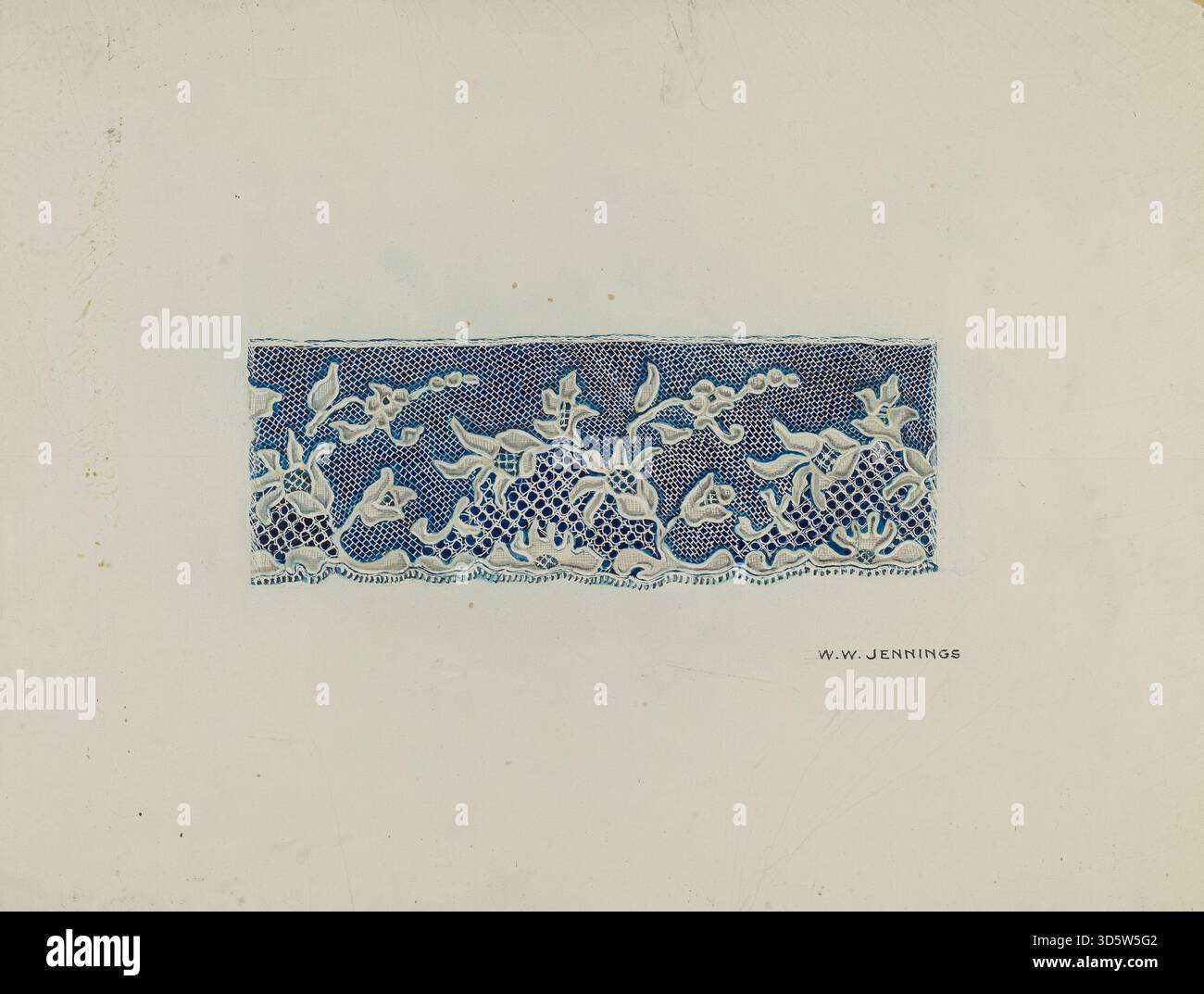 A lace trim illustrated by Walter W. Jennings between 1935 and 1942 ...
