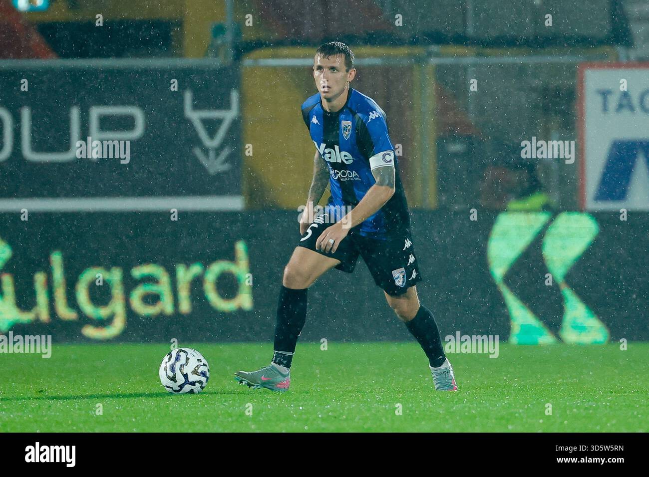 Simone Auriletto of AC Renate seen in action during the Italian Serie C ...