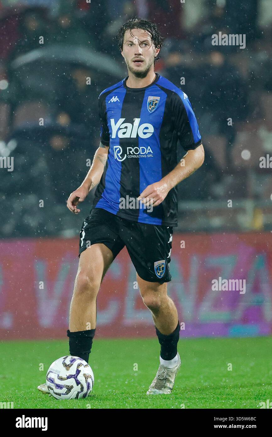Andrea Bonetti of AC Renate seen in action during the Italian Serie C ...
