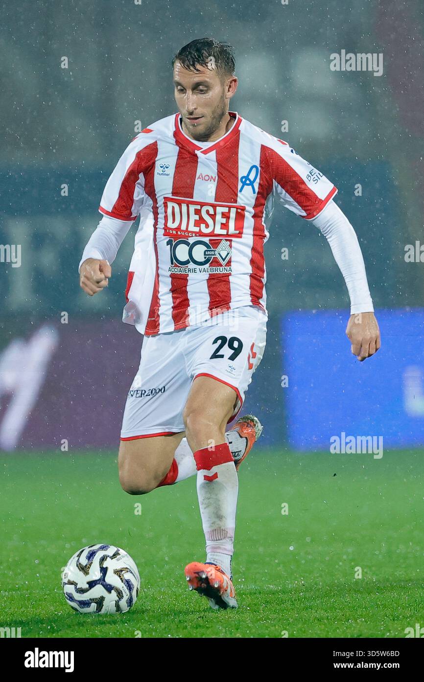 Loris Zonta of L.R. Vicenza seen in action during the Italian Serie C ...